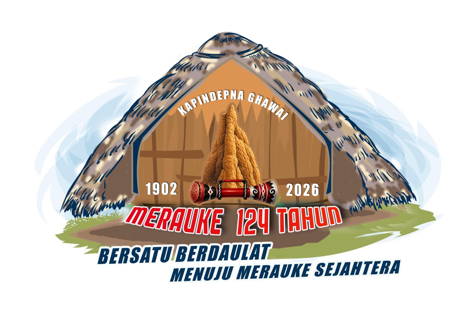 Logo Resmi Hari jadi merauke ke-124 | Portal Merauke